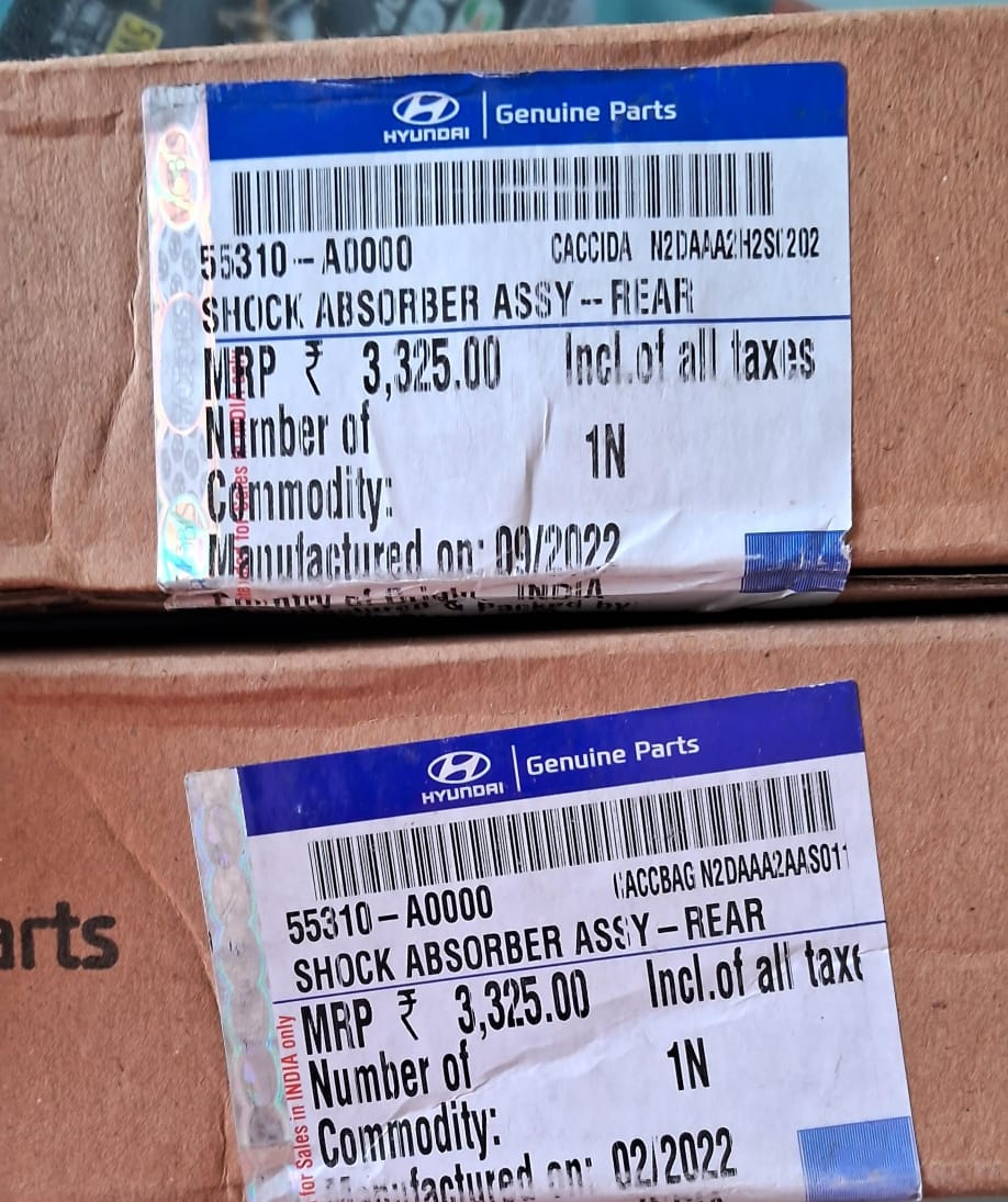 Hyundai Creta Old - Rear Shock Absorber Set of 2 - 55310-A0000 - Hyund ...