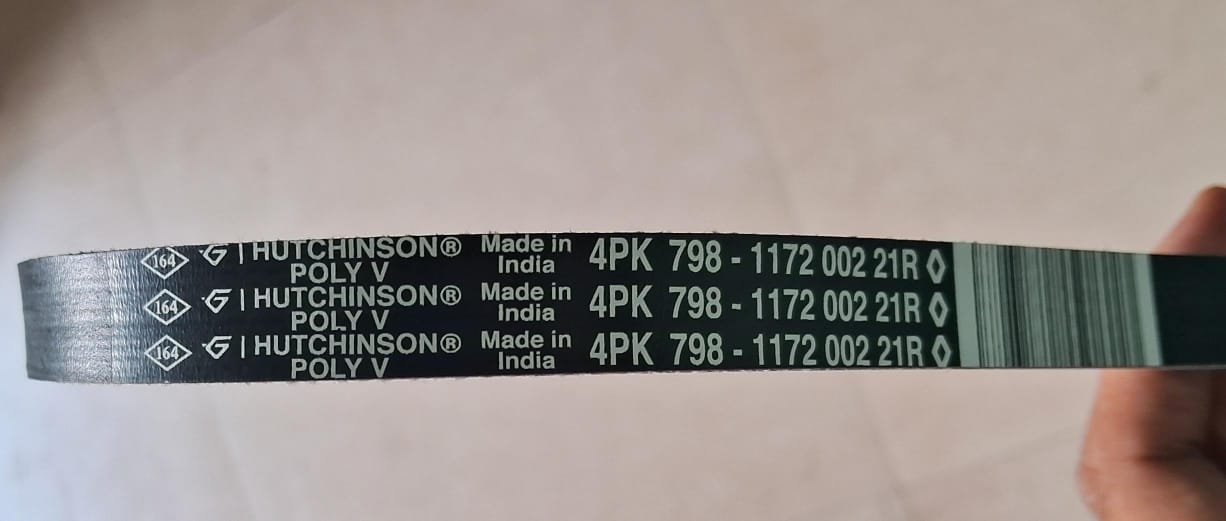 Nissan Micra 2016 onwards, Renault Triber N/M - Fan Belt 4 PK 798 - MJ ...