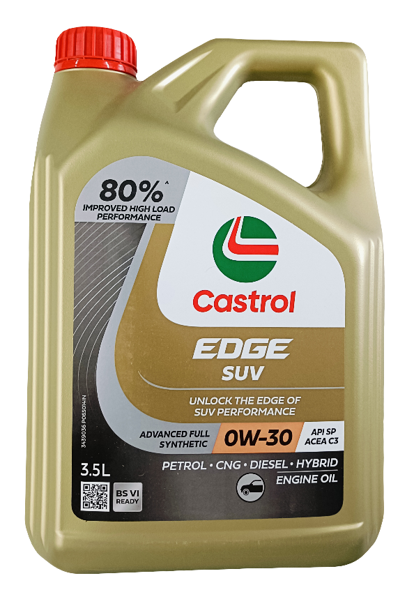 Castrol Edge SUV 0W-30 Full Synthetic Engine Oil 3.5L - Castrol ...