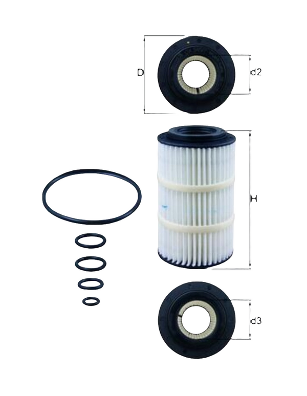 Mercedes W204, W212, W164, W251, W221, W463 Petrol Oil Filter - OX 345 ...