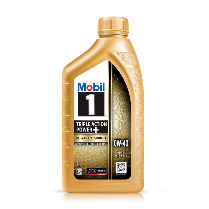 Mobil 1 Triple Action Power+ Full Synthetic 0W-40 6 Litres (4+1+1) - M ...