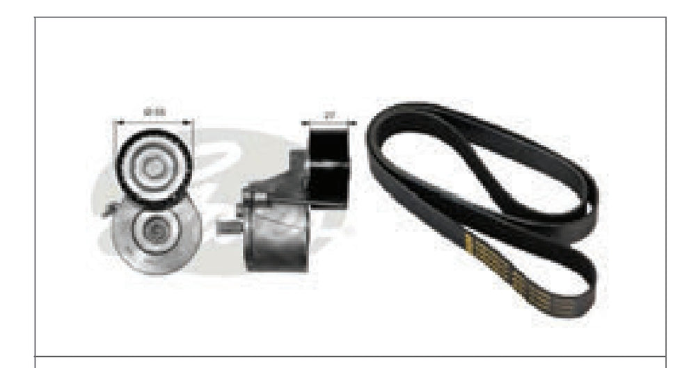 Ford Figo, Fiesta 1.4L Diesel Belt Adjuster Kit - 7884-9638371A Gates ...